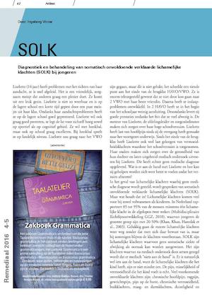 SOLK: Diagnostiek en behandeling van somatisch onvoldoende verklaarde ...