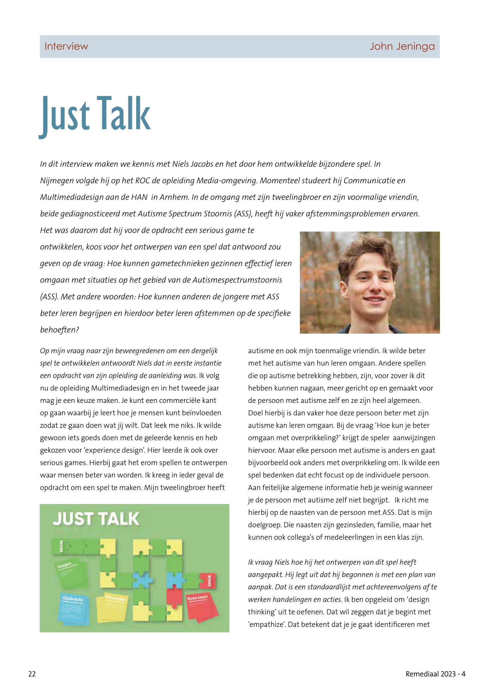 Interview: Just Talk, met Niels Jacobs - Remediaal Digitaal